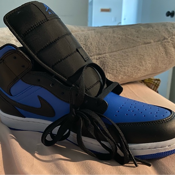 Jordan | Shoes | Brand New Blue And Black Air Jordan Mids Brand New ...